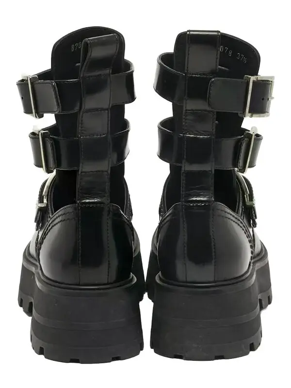 Alexander McQueen Buckled Boots - Black