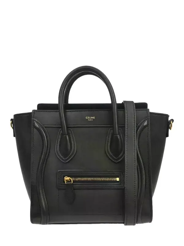 Celine Nano Luggage Two-way Handbag - Black
