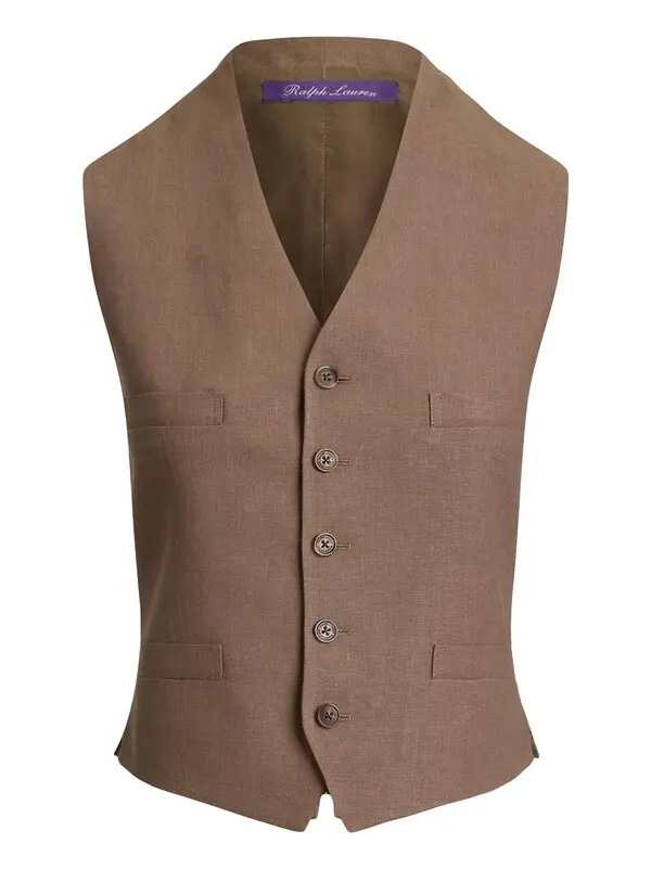 Ralph Lauren Linen Jaiden Waistcoat - Beige