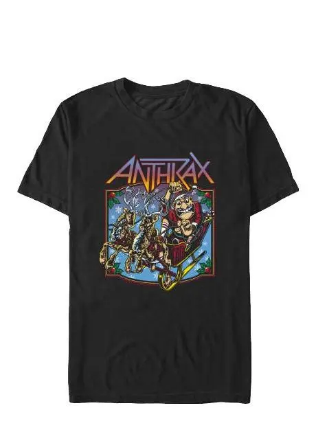 ANTHRAX Not Sleigh Graphic T-shirt - Black