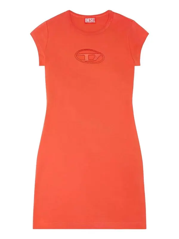 DIESEL® D-angiel Cut-out T-shirt Minidress - Orange