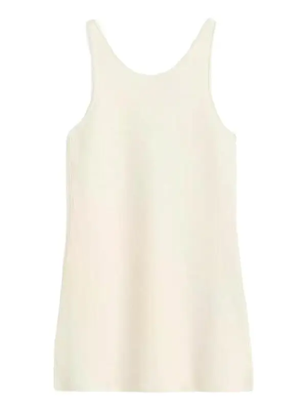 TOTEME Compact-knit Tank Top - Neutrals