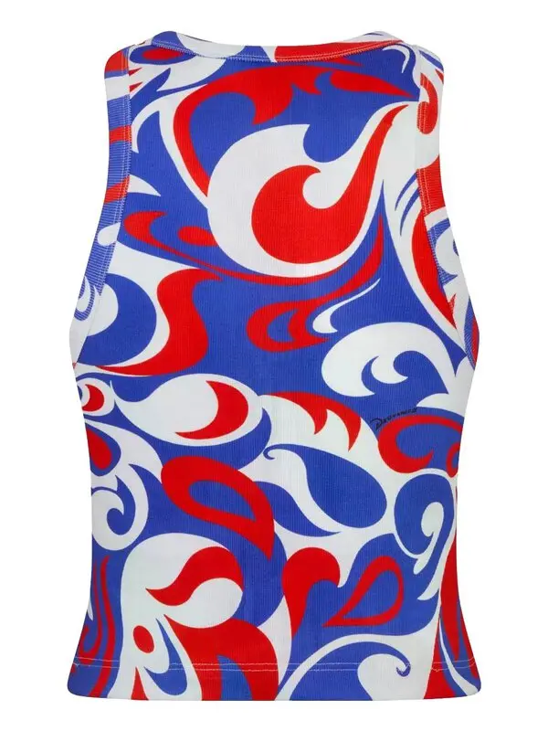 Dsquared2 Abstract-print Tank Top - Blue