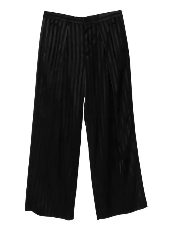 ANN DEMEULEMEESTER Striped Trousers - Black