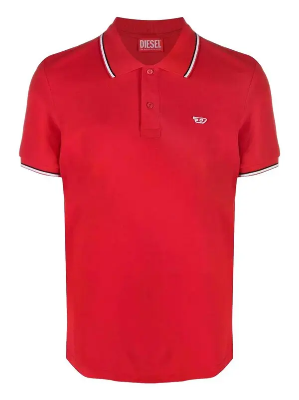 DIESEL® Cotton Polo Shirt - Red