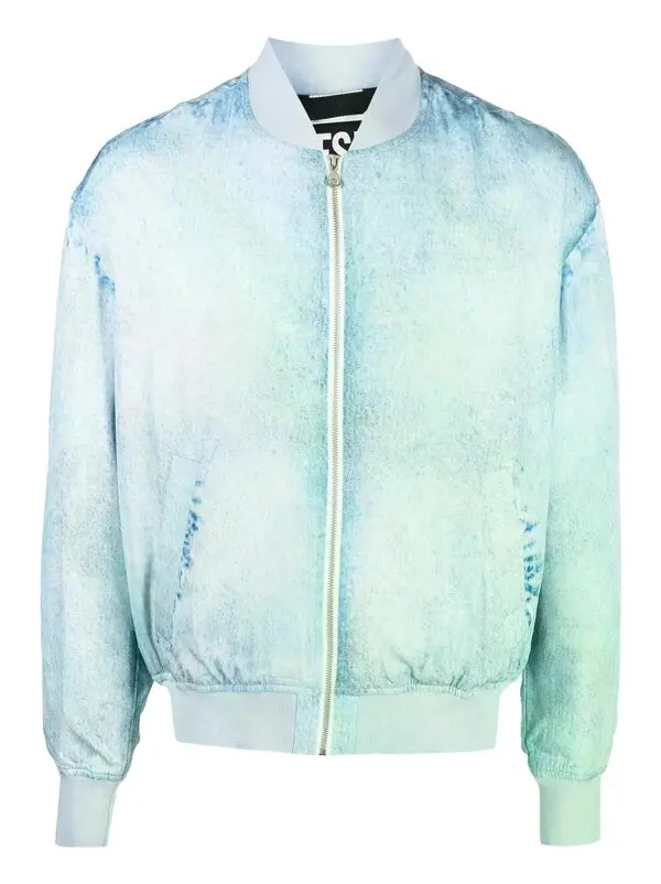 DIESEL® Band-collar Bomber Jacket - Blue