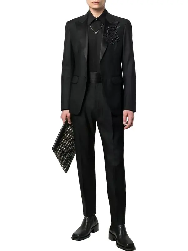 Dsquared2 High-waisted Tuxedo Trousers - Black