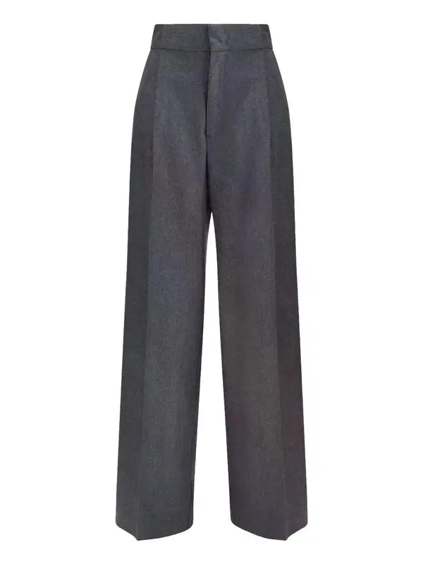 SA SU PHI Bogart Tailored Trousers In Anthracite - Grey