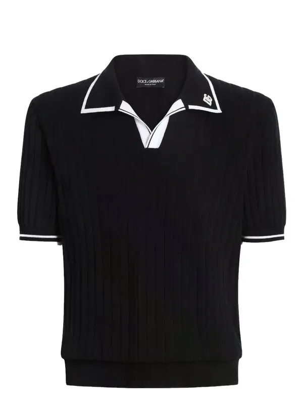 Dolce & Gabbana Cotton Polo Shirt - Blue