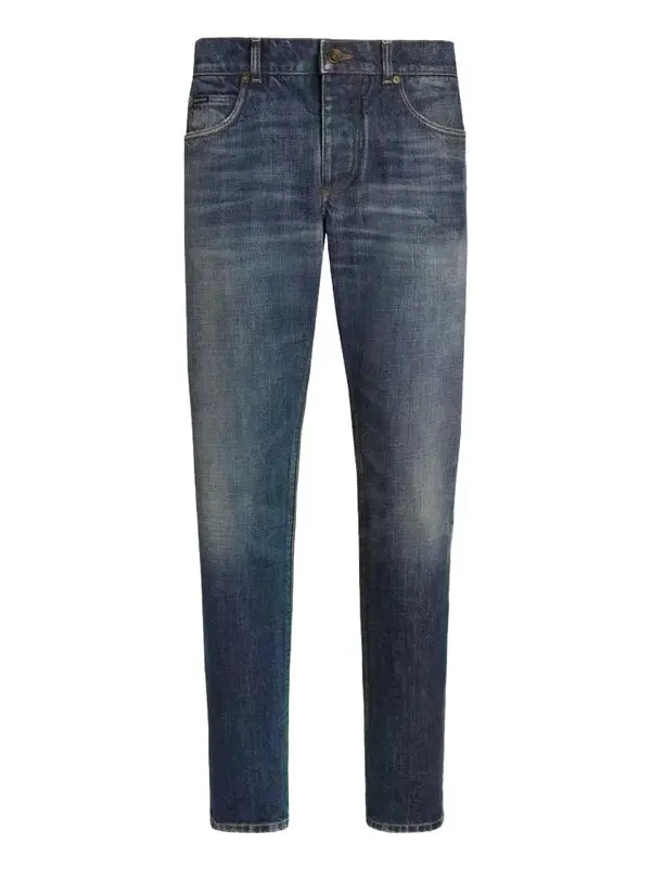 Dolce & Gabbana Multi-colored Denim Trousers - Blue