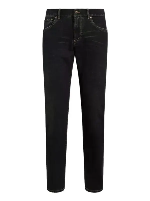 Dolce & Gabbana Denim Trousers - Black