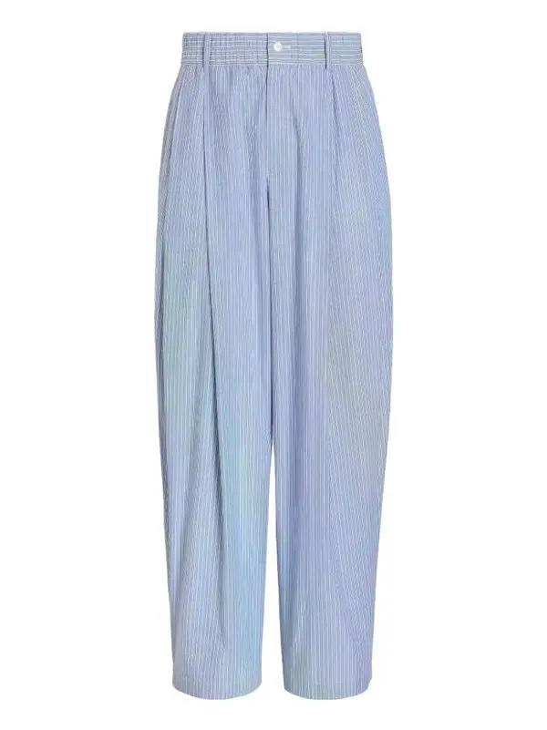 Dolce & Gabbana Striped Cotton Jogging Trousers - Blue