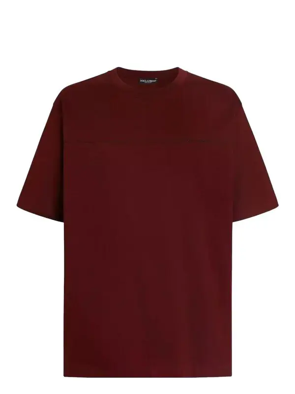 Dolce & Gabbana Cotton T-shirt With Logo - Red