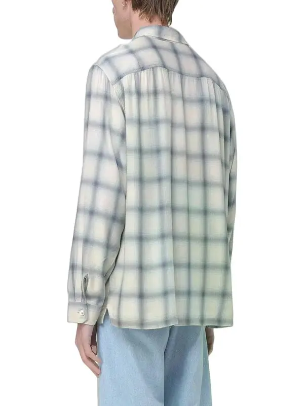 Our Legacy Check-print Long-sleeve Shirt - Neutrals