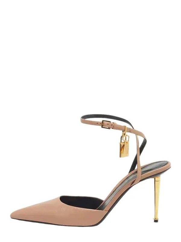 TOM FORD Padlock Wrap-around Pumps - Neutrals