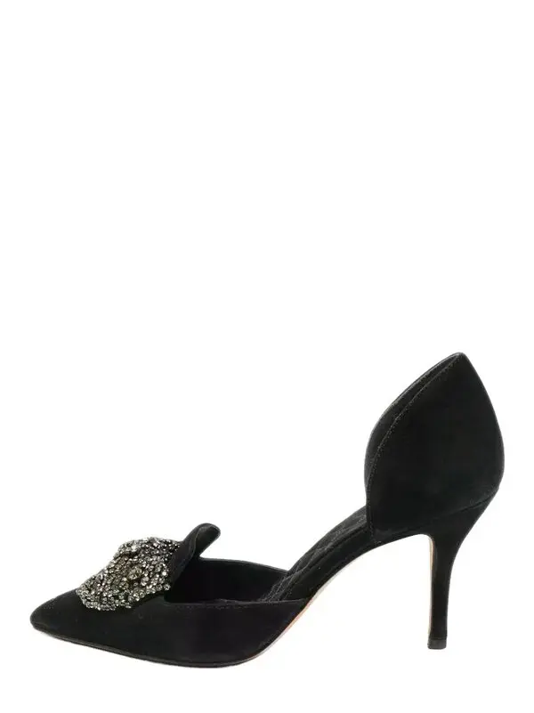 Tory Burch Clara Crystal-embellished Pumps - Black