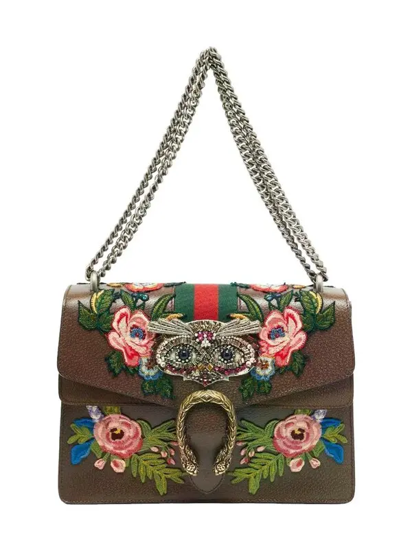 Gucci Medium Dionysus Shoulder Bag - Brown