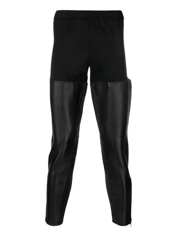 Dsquared2 Leather-panel Leggings - Black
