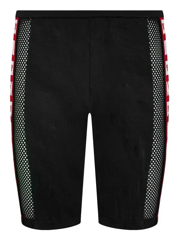Dsquared2 Logo Print Stretch Cycling Shorts - Black