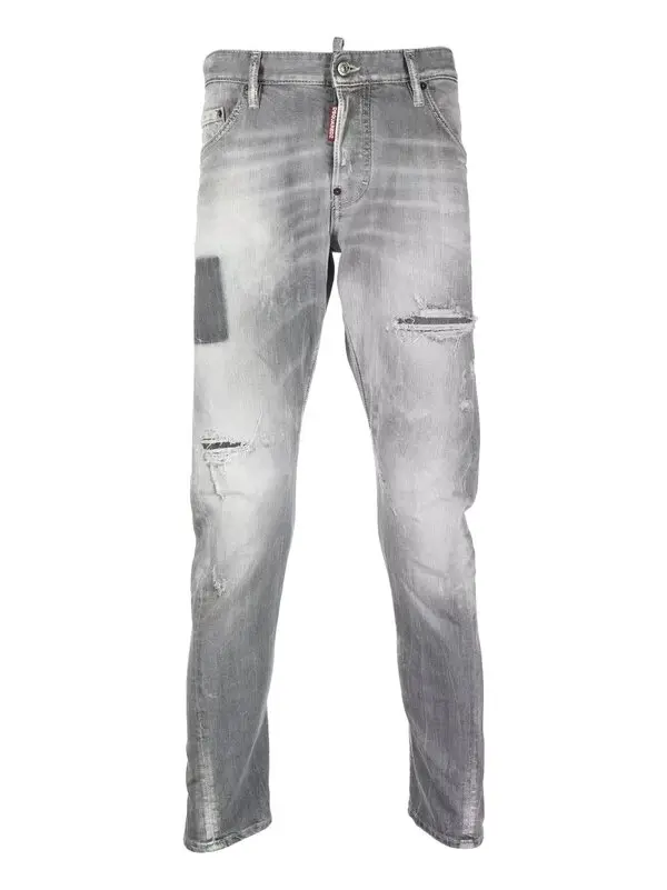 Dsquared2 Distressed-effect Slim-fit Jeans - Grey
