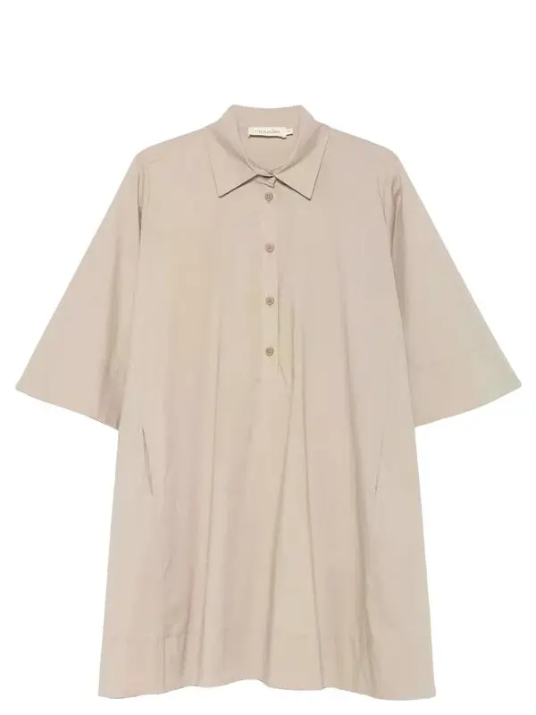 MOUTAKI Mini Shirt Dress - Neutrals