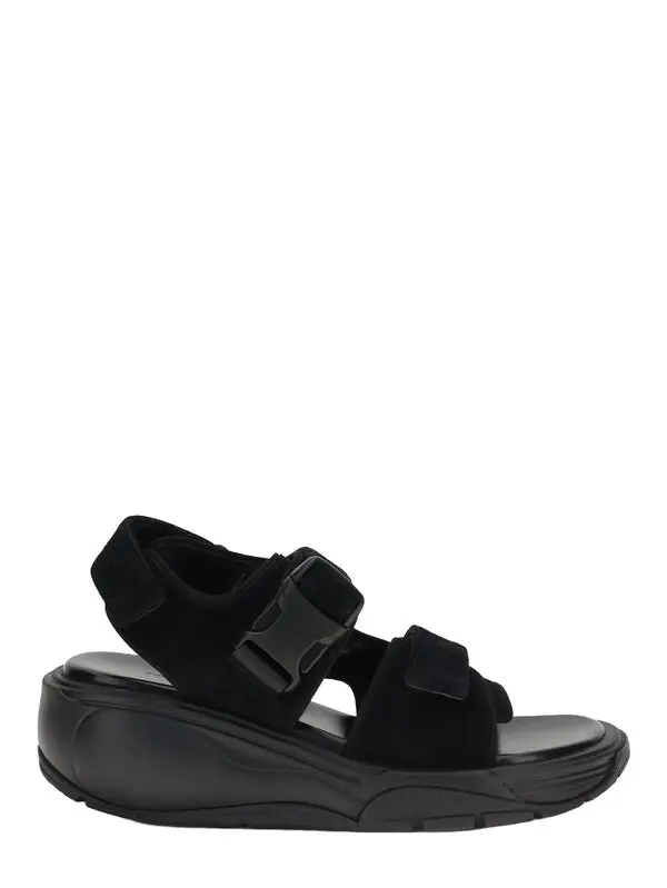 Phoebe Philo Pace Runner Suede Sandals - Black