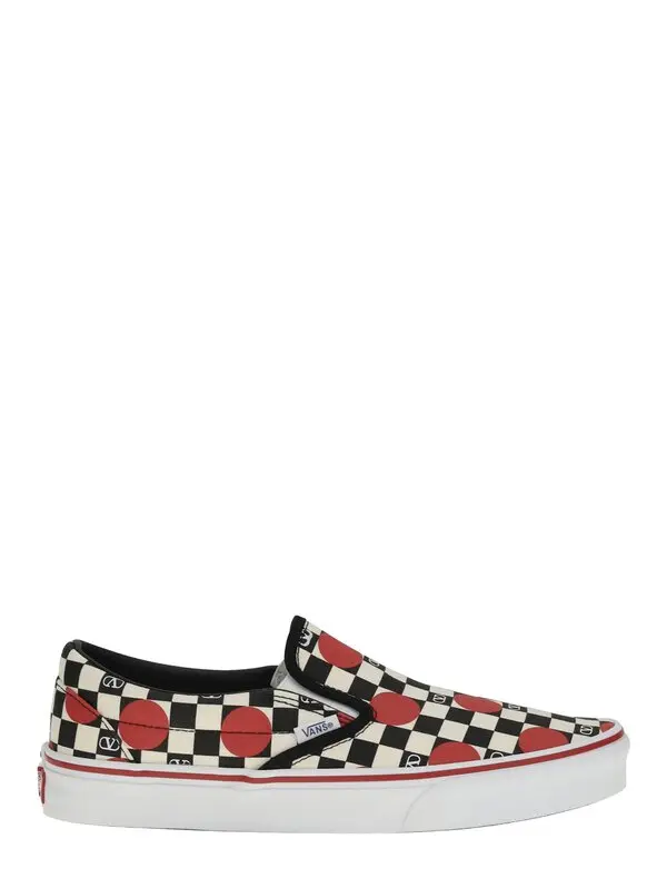 Valentino Garavani X Vans "orchid" Slip-on Sneakers With Checkerboard V Logo Print - Multicolor