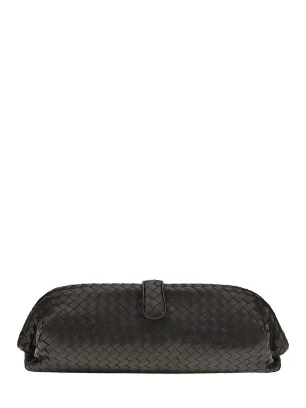 Bottega Veneta Lauren 1979 Clutch With Intrecciato Weave - Brown