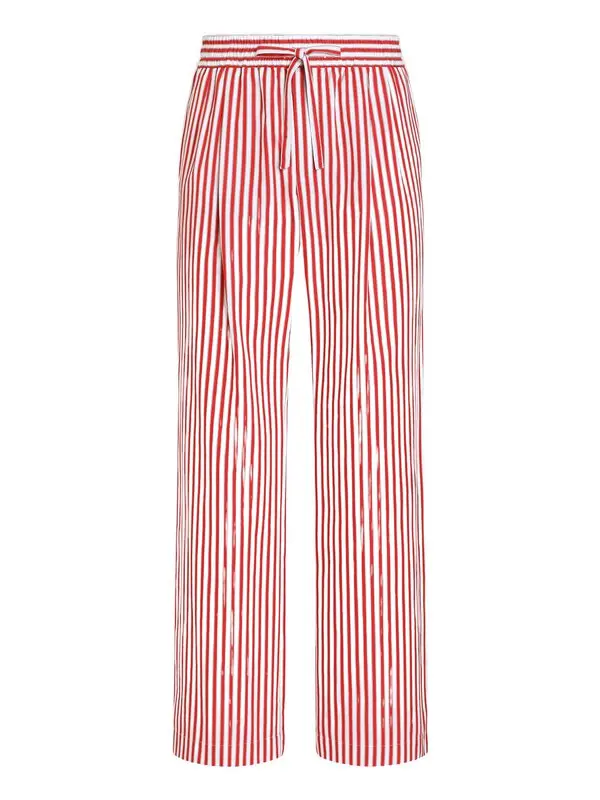 Dolce & Gabbana Striped Poplin Trousers - Multicolor