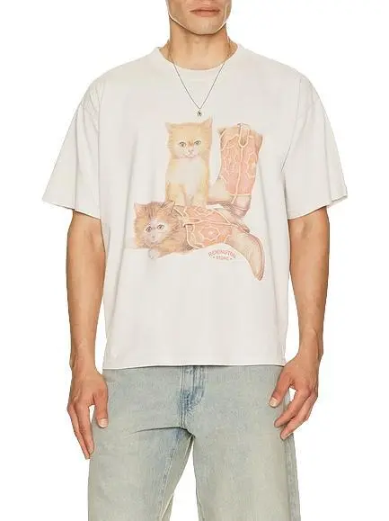 REMINGTON STONE Kittens Tee - Bone