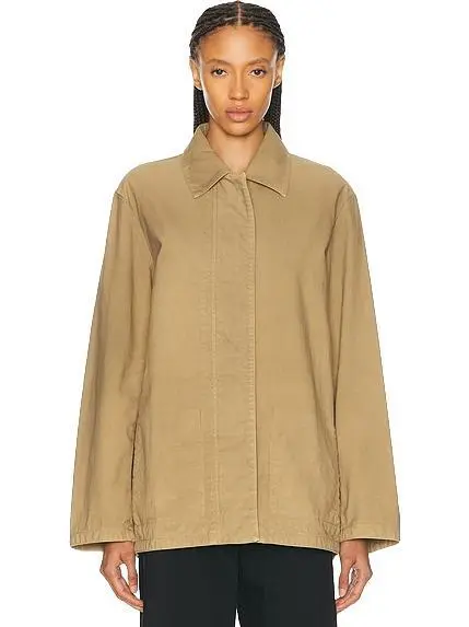 THE ROW Baeza Jacket - Sandy Buff