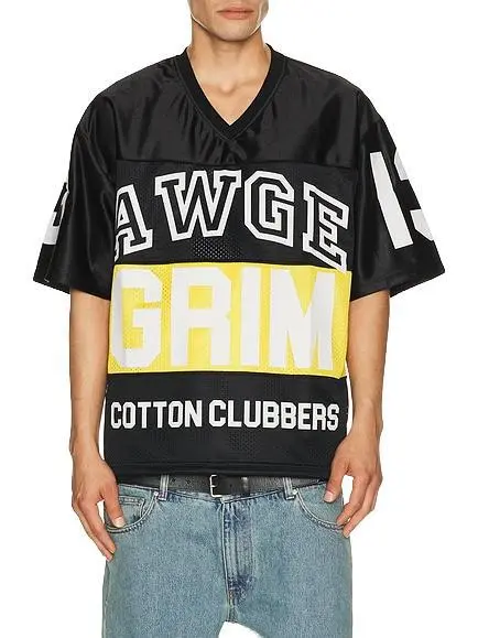 AWGE Cotton Clubbers Football Jersey - Black