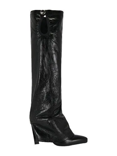 Attico Leon Stiletto Boots - Black