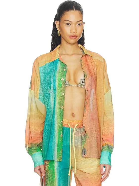 DONDE ESTEBAN Cotton Voile Shirt - Multi