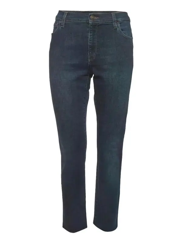 Gucci Navy Floral Patch Slim Fit Jeans - Blue