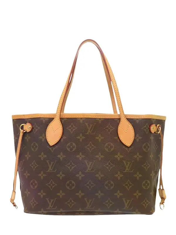 LOUIS VUITTON Monogram Neverfull Pm Tote Bag - Brown