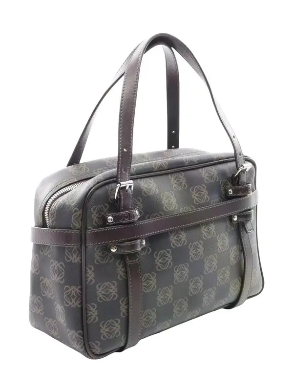 Loewe 2005 Anagram Coated Canvas Handbag - Grey