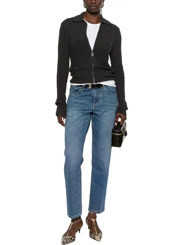 Victoria Beckham Low-waist Flared Jeans - Blue