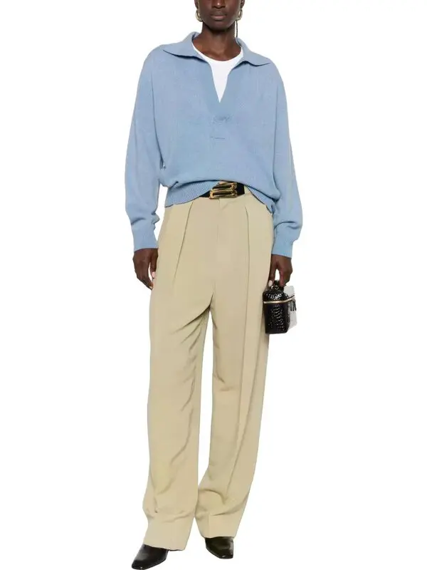 Victoria Beckham Ocean Mist Melange Effect Sweater - Blue