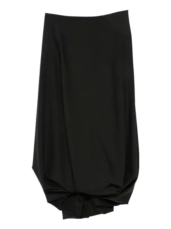 RÓHE Twisted Skirt - Black