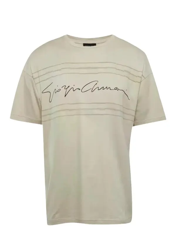 Giorgio Armani Logo-print T-shirt - Grey