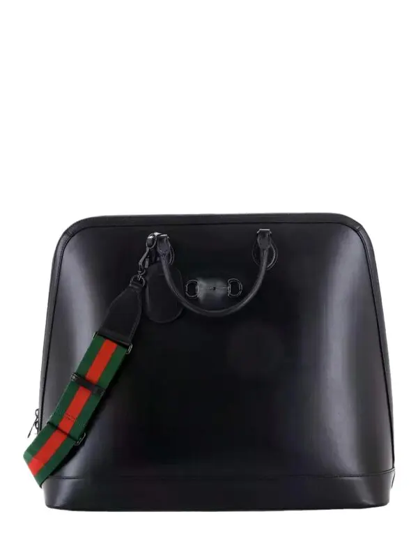 Gucci Horsebit 1955 Web Duffle Bag - Black