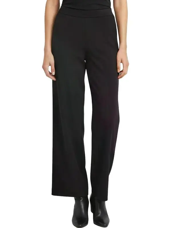 ARMANI Virgin Wool Tailored Trousers - Black