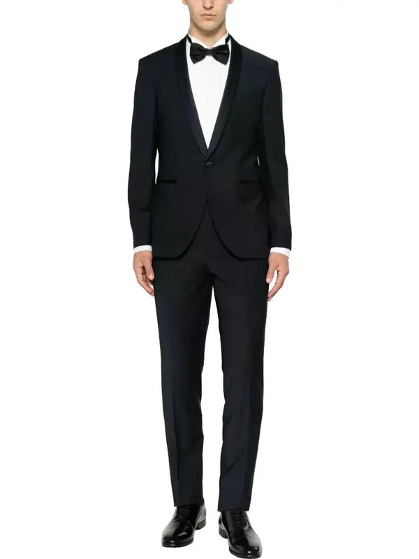 CARLO PIGNATELLI Shawl-lapel Single-breasted Suit - Blue