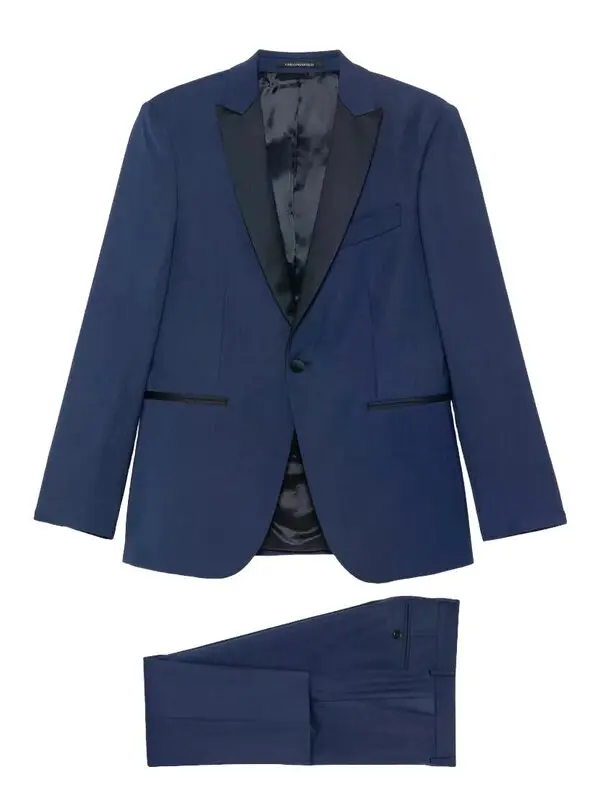 CARLO PIGNATELLI Peak-lapel Suit - Blue