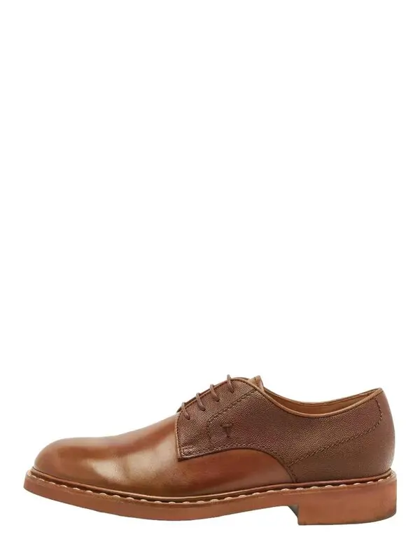 TOD'S Lace-up Leather Oxford Shoes - Brown