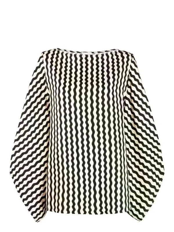 BY MALENE BIRGER Boat-neck Blouse - Neutrals