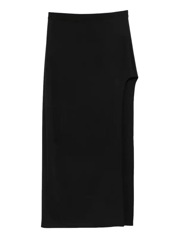 Wardrobe.NYC Side-slit Midi Skirt - Black