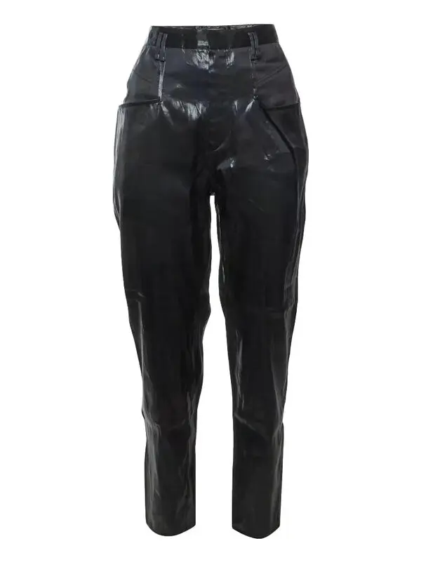 Isabel Marant Étoile Silk High-waisted Trousers - Black