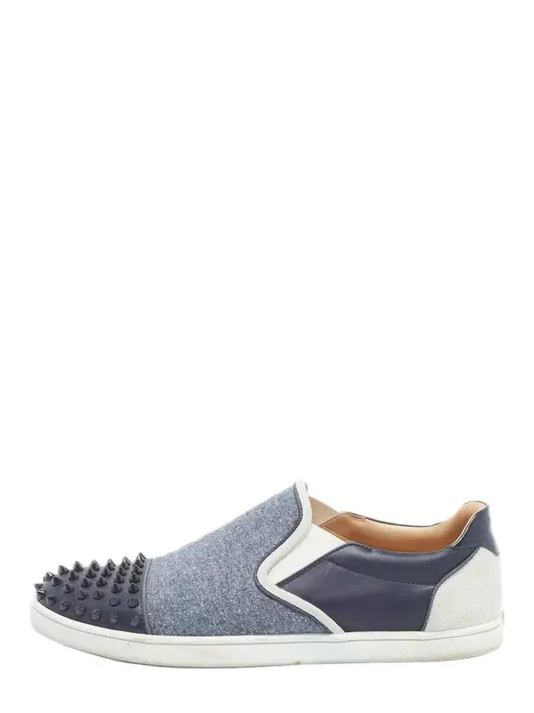 CHRISTIAN LOUBOUTIN Spiked Low-top Sneakers - Blue